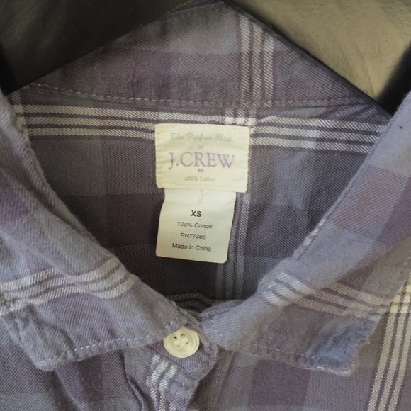 J. Crew Factory | Tops | Jcrew Factory Xs Plaid Flannel Shirt | Poshmark